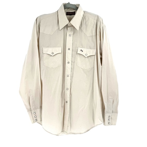 SHEPLERS | Shirts | 9s Sheplers Western Pearl Snap Shirt Mens Large Tan ...